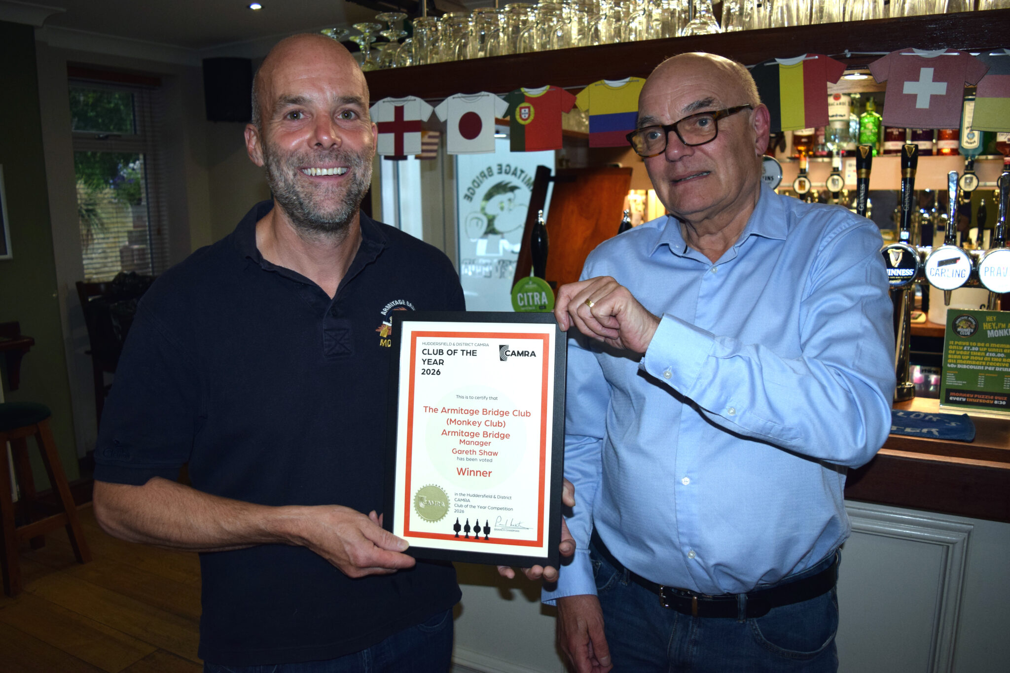 Club of the Year 2026, Armitage Bridge Monkey Club - Huddersfield CAMRA